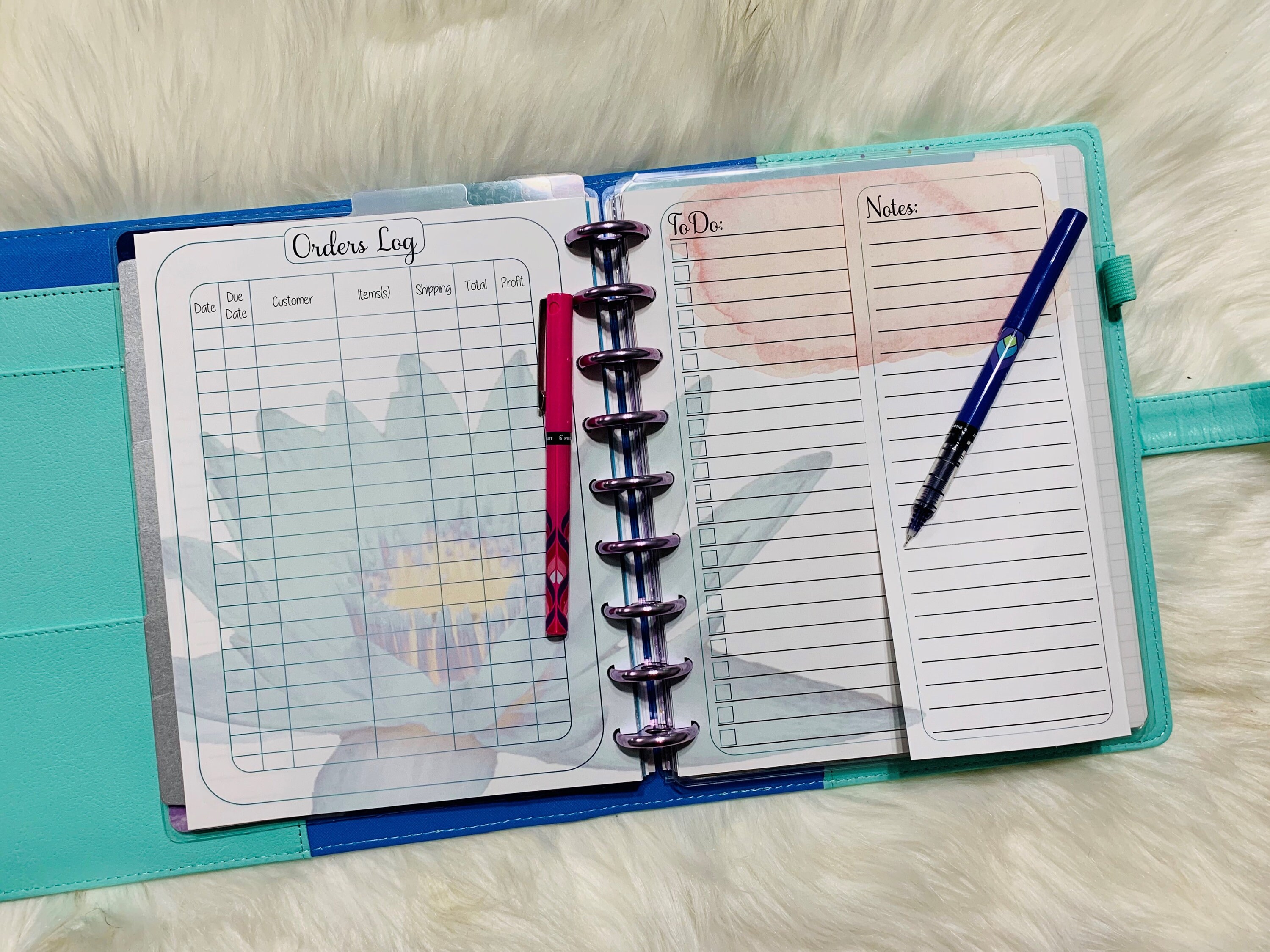 Order Log Tracker Print Ready Form in PDF Perfectly Sized for - Etsy