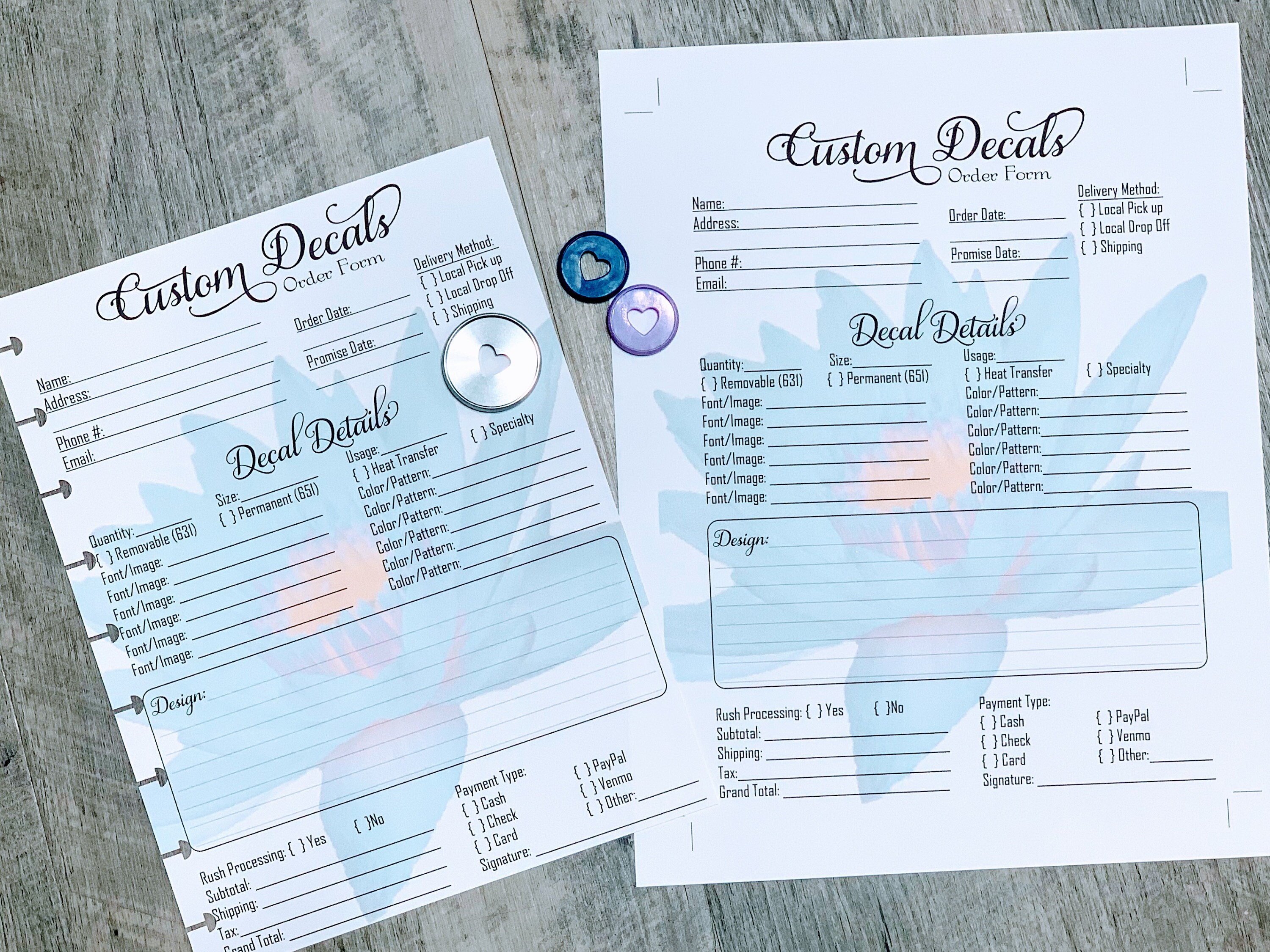 Custom Decal Print Ready Order Form for Those Classic Happy - Etsy