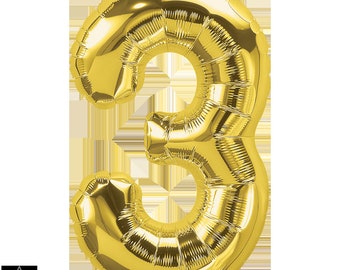 3 Years Old Birthday Balloons I am 3 Today 3rd Birthday Party | Etsy