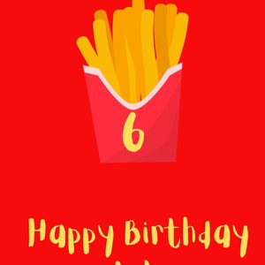 Mcdonalds Party Invite - Etsy