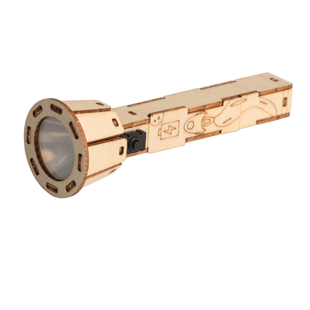 Flashlight Torch Light DIY Assembly Educational Wooden Toy for STEM ...