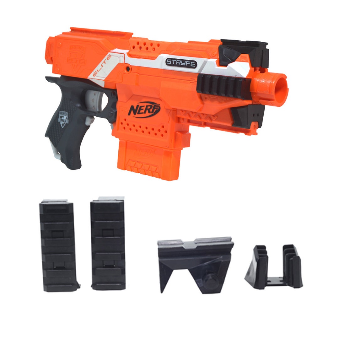 Blasterkit Top and Side Rail Adapter Base for Nerf Stryfe Darts Toy ...