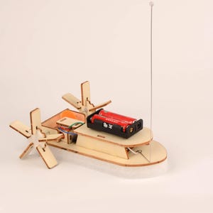 STEM Paddlewheel Boat Radio Controlled Educational DIY Assembly Kit ...
