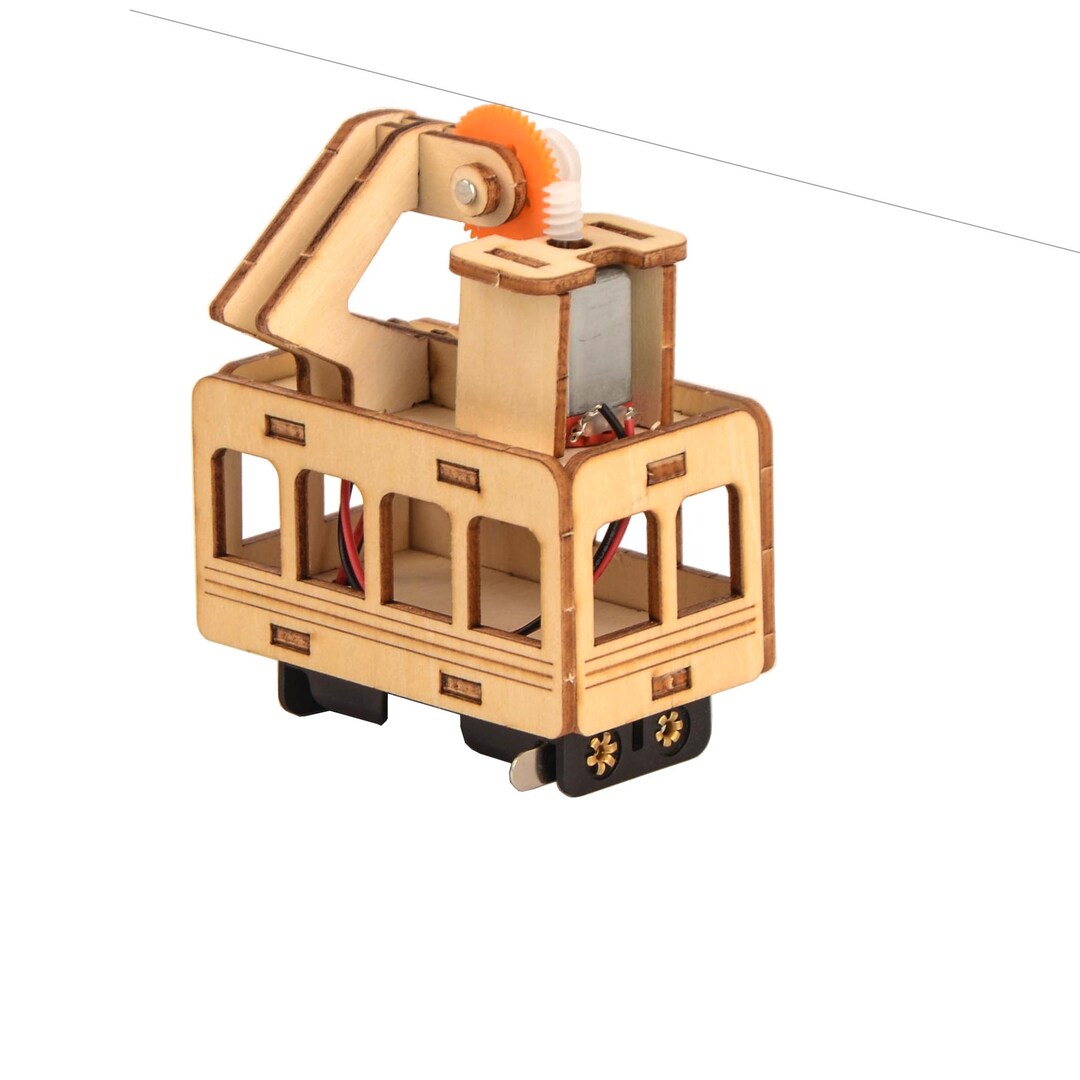 Cable Car Model STEM Educational Assembly Kit Science Building Kids ...