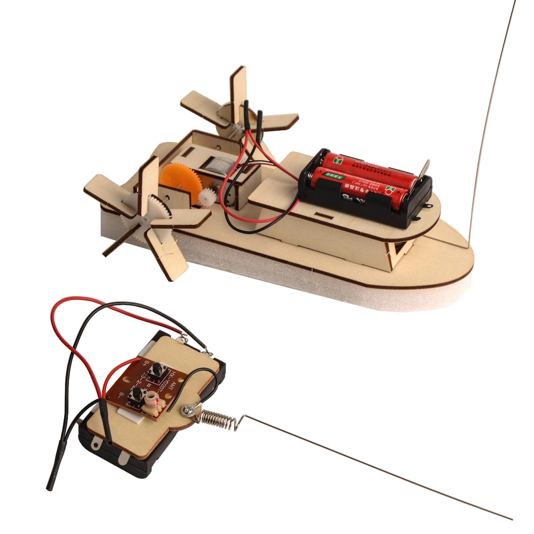 STEM Paddlewheel Boat Remote Control Upgrade Educational DIY Assembly ...