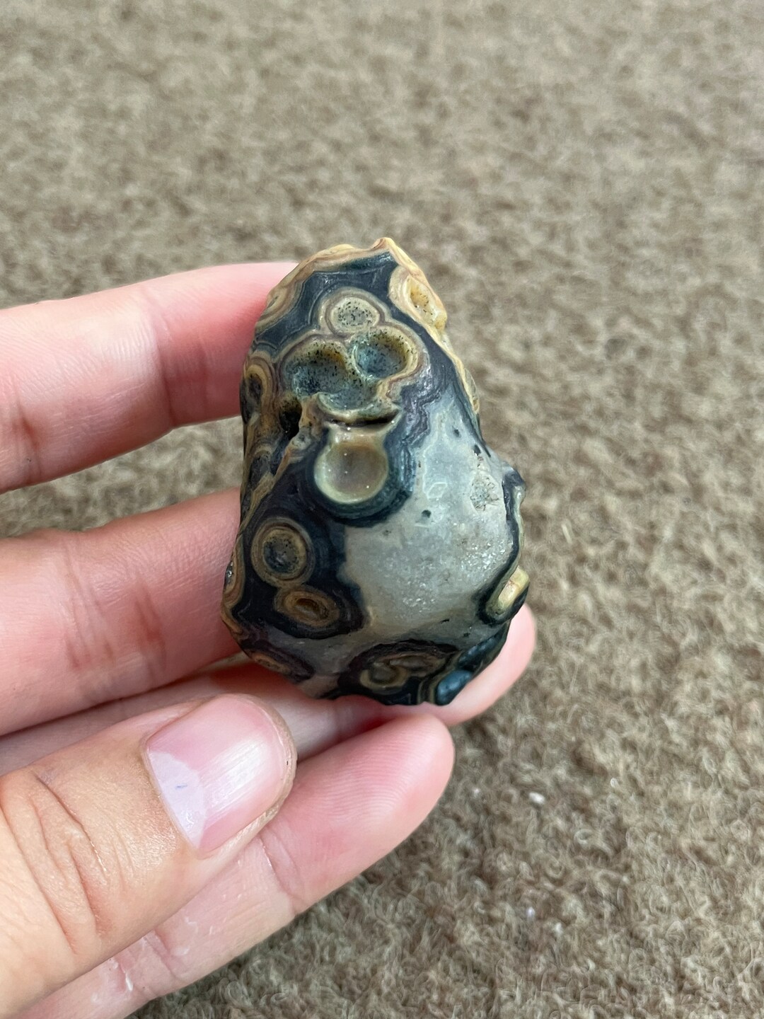 A Set Size:4.5x2.7x2.4cm Natural Gobi Eyes Agate No Polished No Hole - Etsy