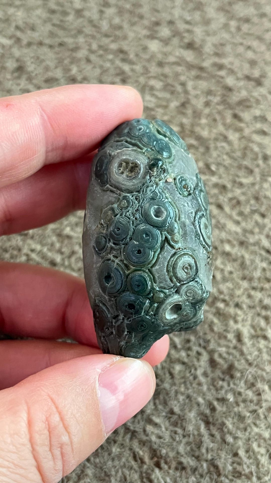 A Set Size:5.3x3.0x2.8cm+ Natural Gobi Eyes Agate No Polished No Hole ...