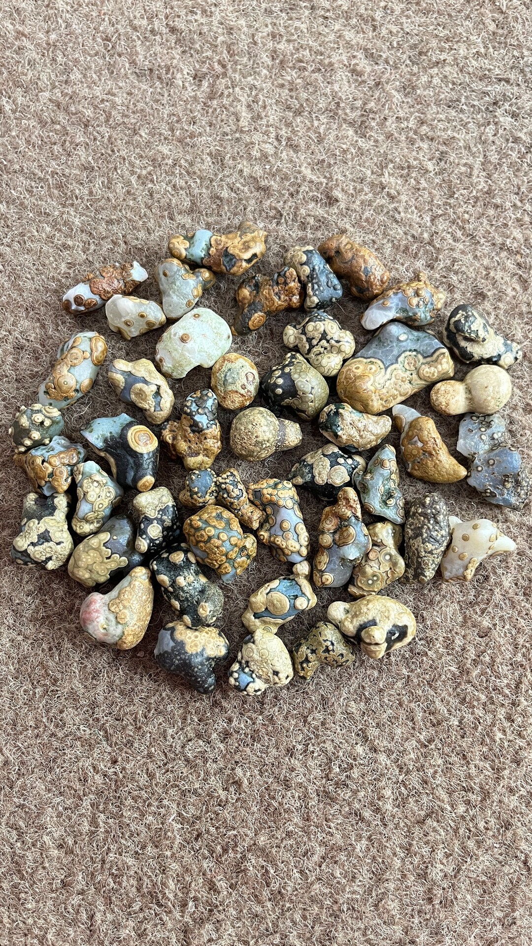 A Set Size: 1.5-2.6cm Natural Gobi Eyes Agate No Polished No Hole - Etsy