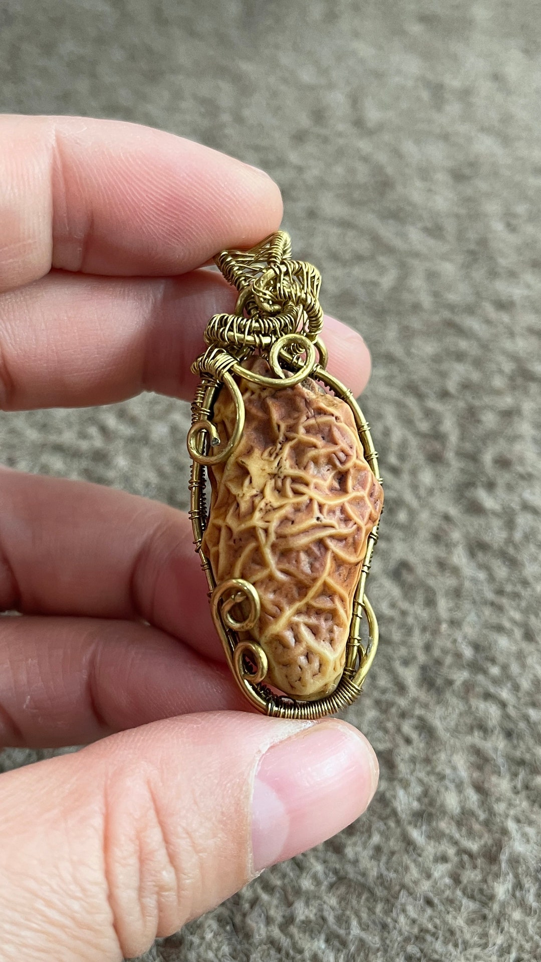 Pendant Size:5.2x2.0x1.5cm+ Natural Gobi Vein Agate No Polished No Hole ...