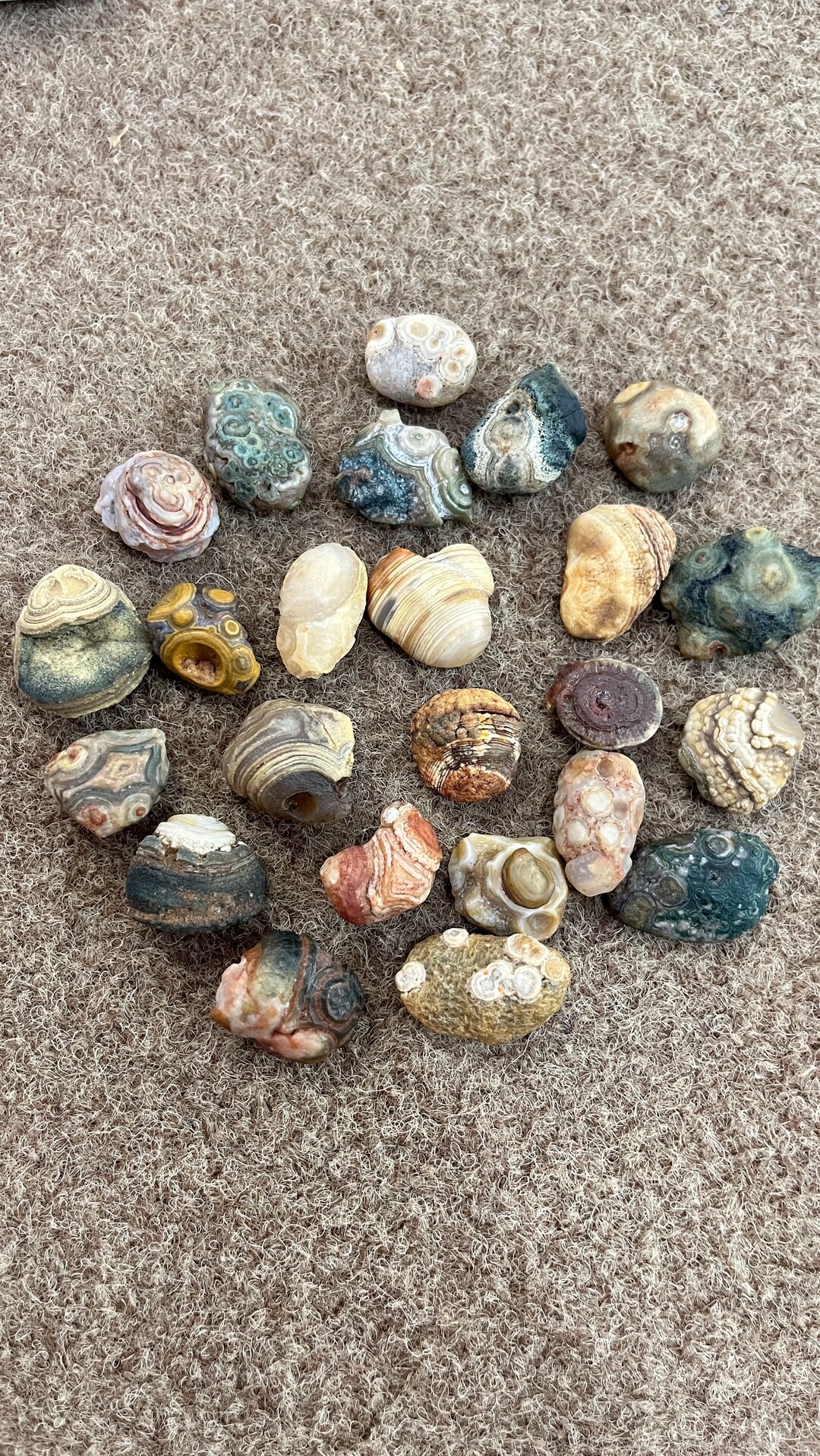 A Set Size: 1.8-2.6cm+ Natural Gobi Eyes Agate No Polished No Hole - Etsy