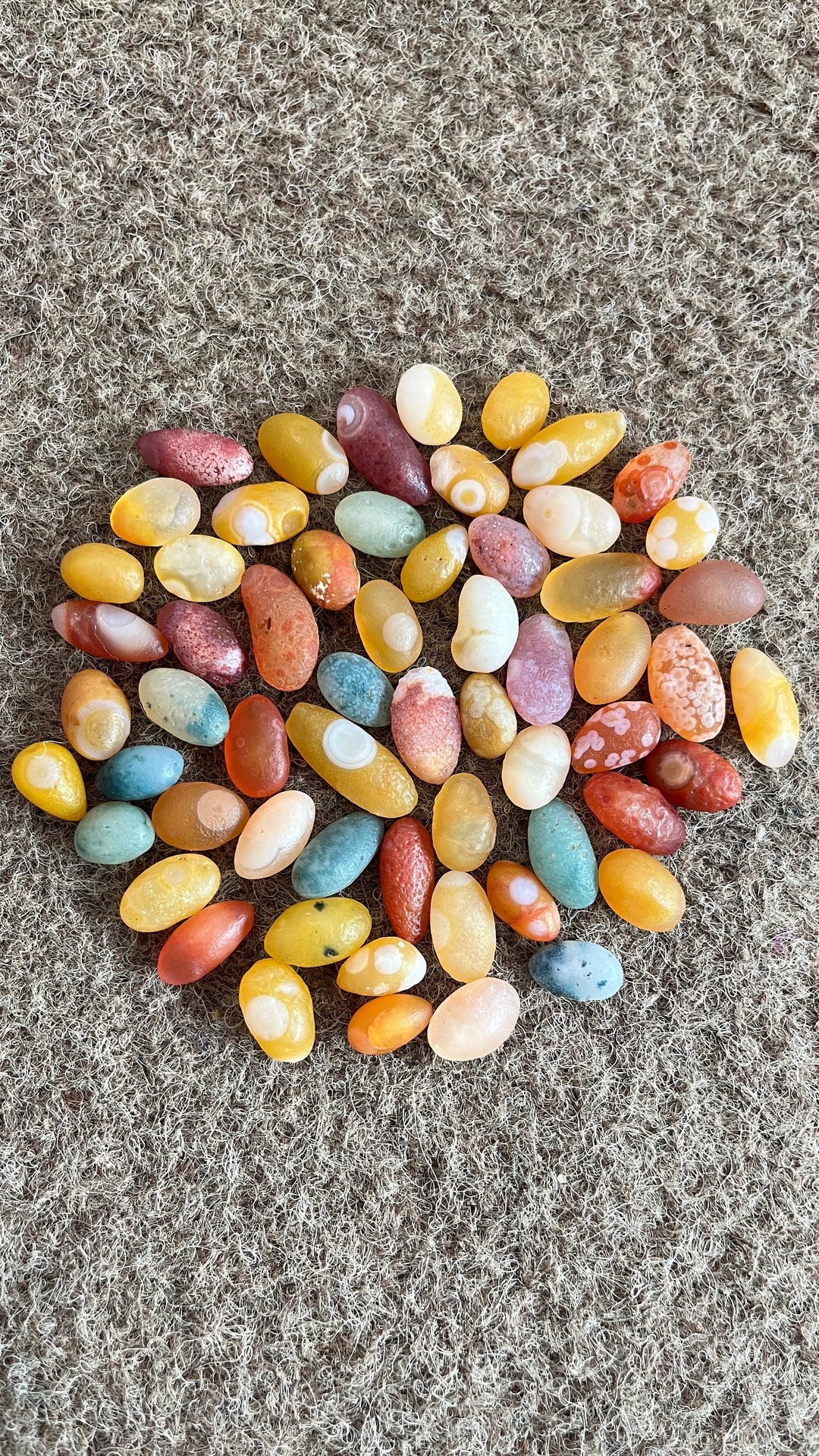 A Set Size:1.0-1.4cm Small Natural Gobi Agate No Polished No Hole - Etsy