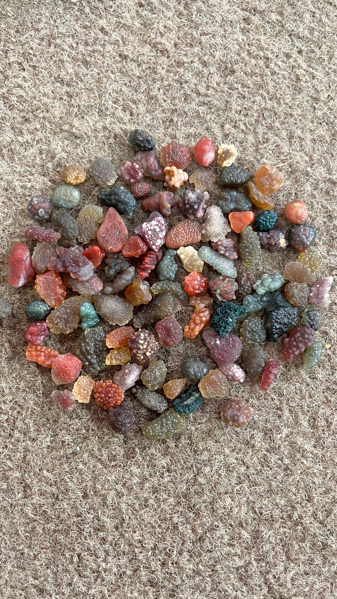 A Set Small Size Total 50g Size:0.7-1.3cm Natural Gobi Heishan Agate No ...