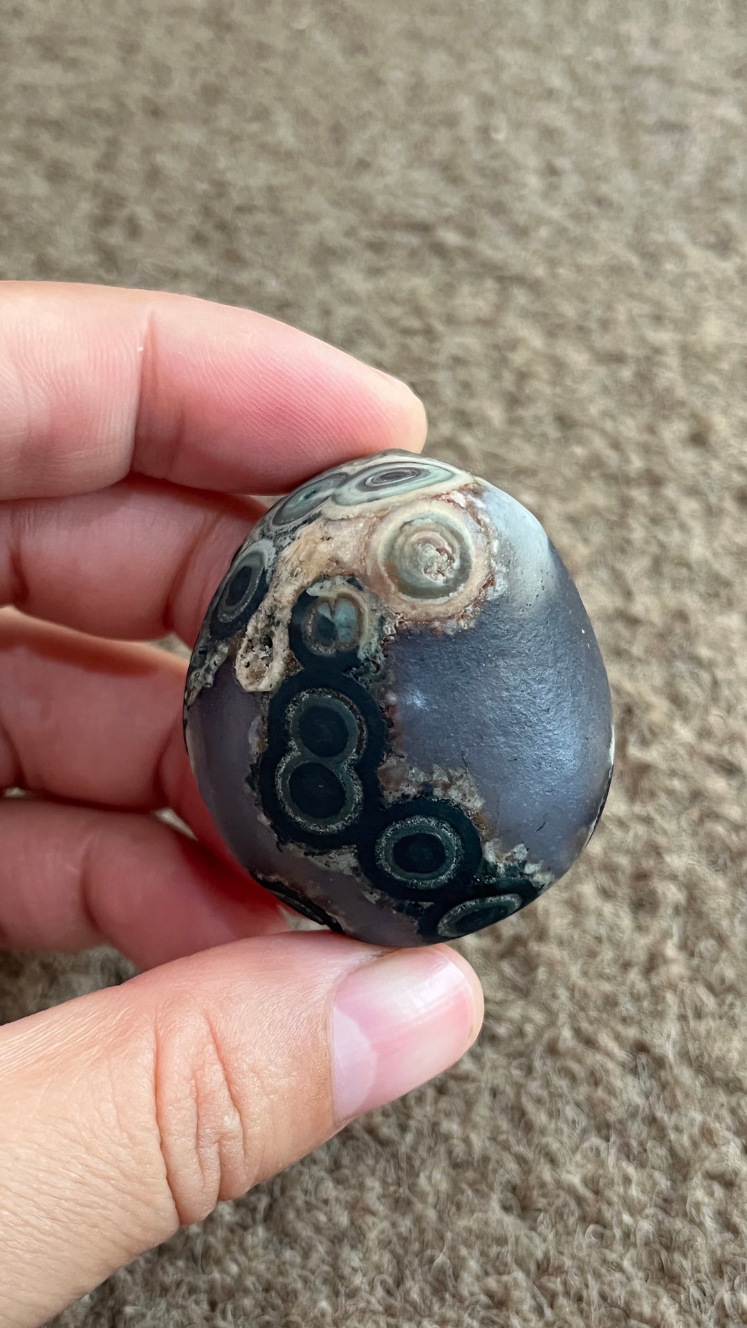 A Set Size:4.2x3.6x2.3cm Natural Gobi Eyes Agate No Polished No Hole - Etsy