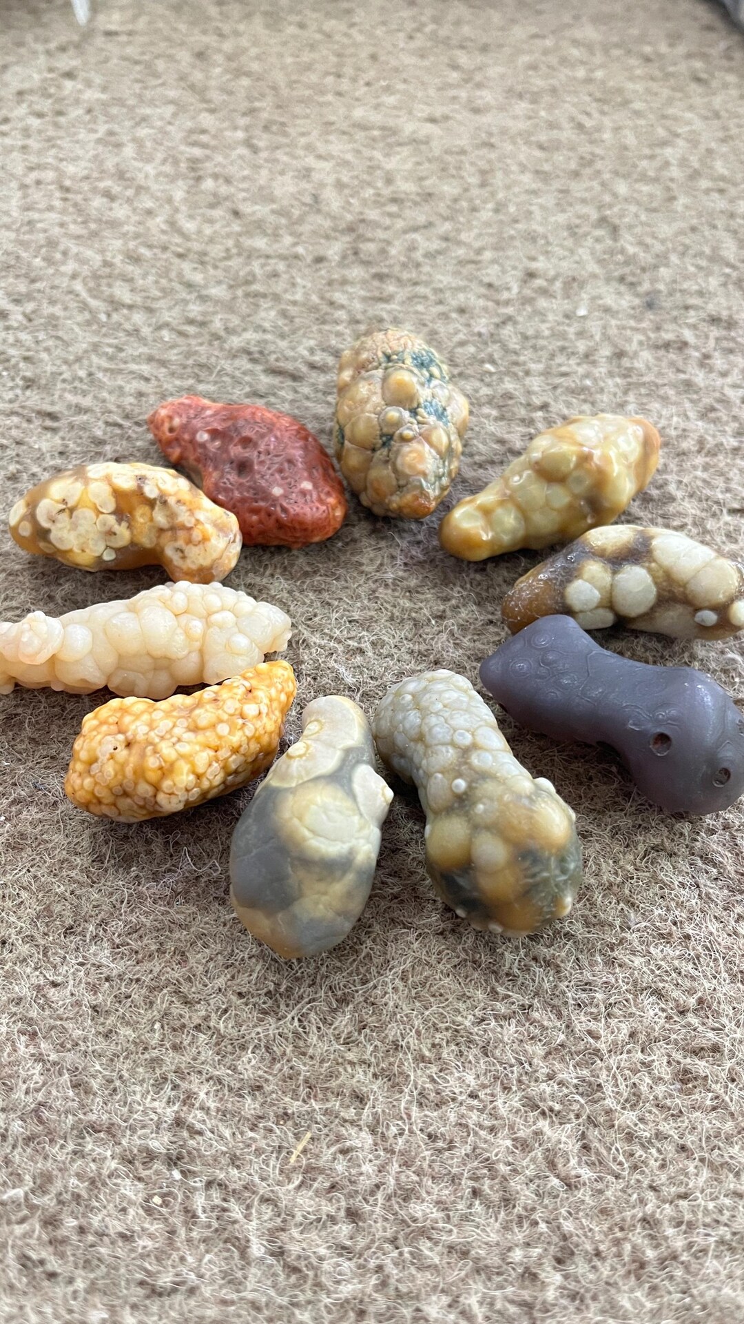 A Set Size:3.5-4.5cm+ Natural Gobi Agate No Polished No Hole - Etsy