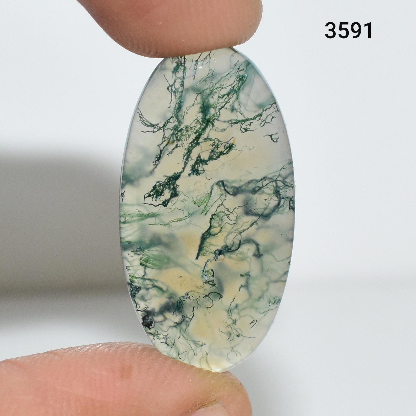 Exclusive Designer Moss Agate Gemstone Natural Moss Agate | Etsy