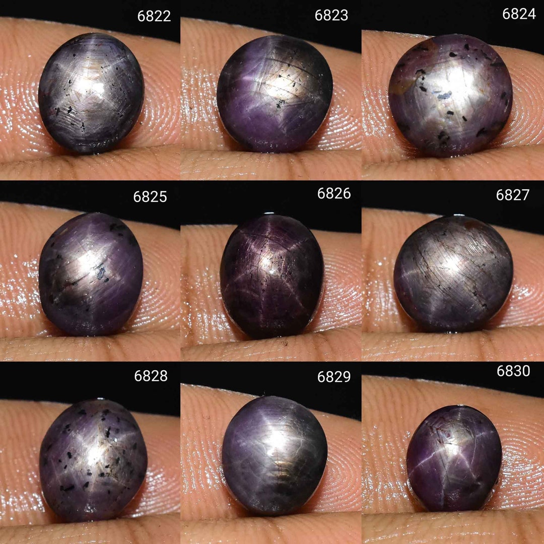 Six Rays Indian Ruby Star Cabochon, Natural Ruby Star Gemstone, Ruby ...