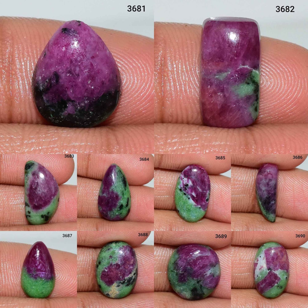 AAA Quality Ruby Zoisite Cabochon Natural Ruby Zoisite Gemstone Ruby Zoisite For Use Jewelry ...