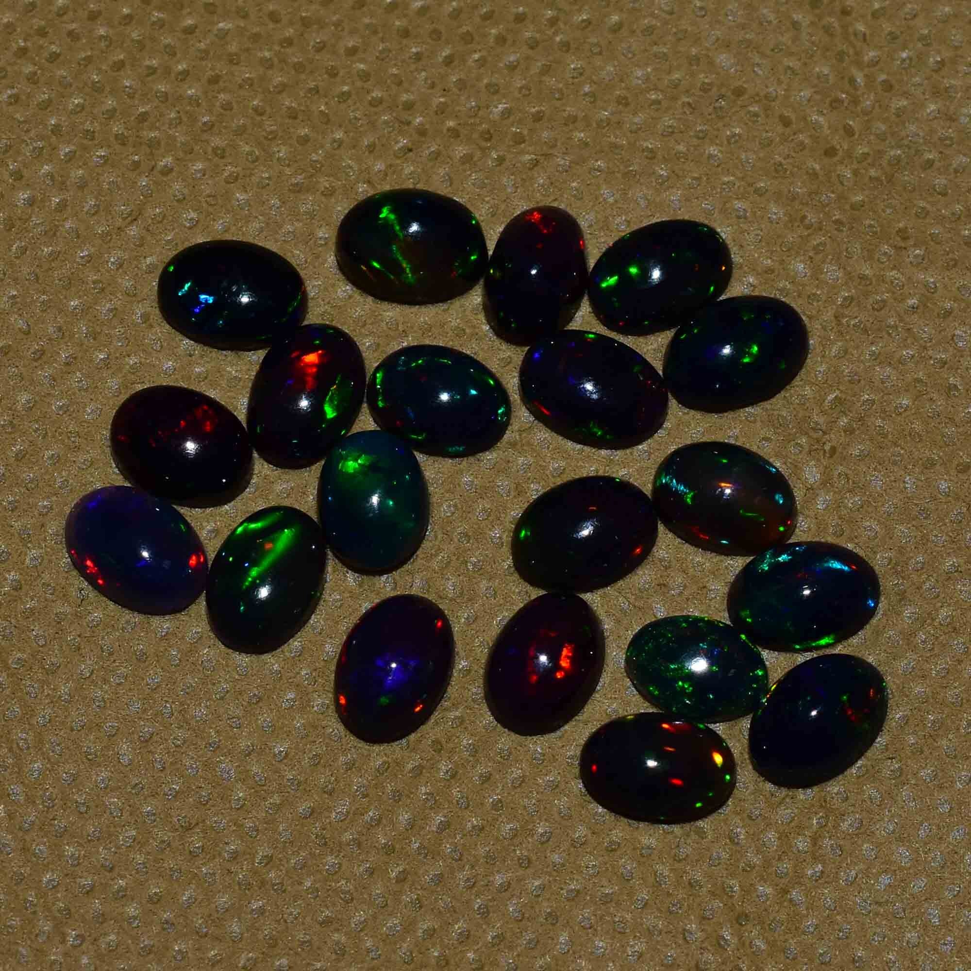 100% Natural Black Ethiopian Opal Gemstone, Ethiopian Opal, Opal ...