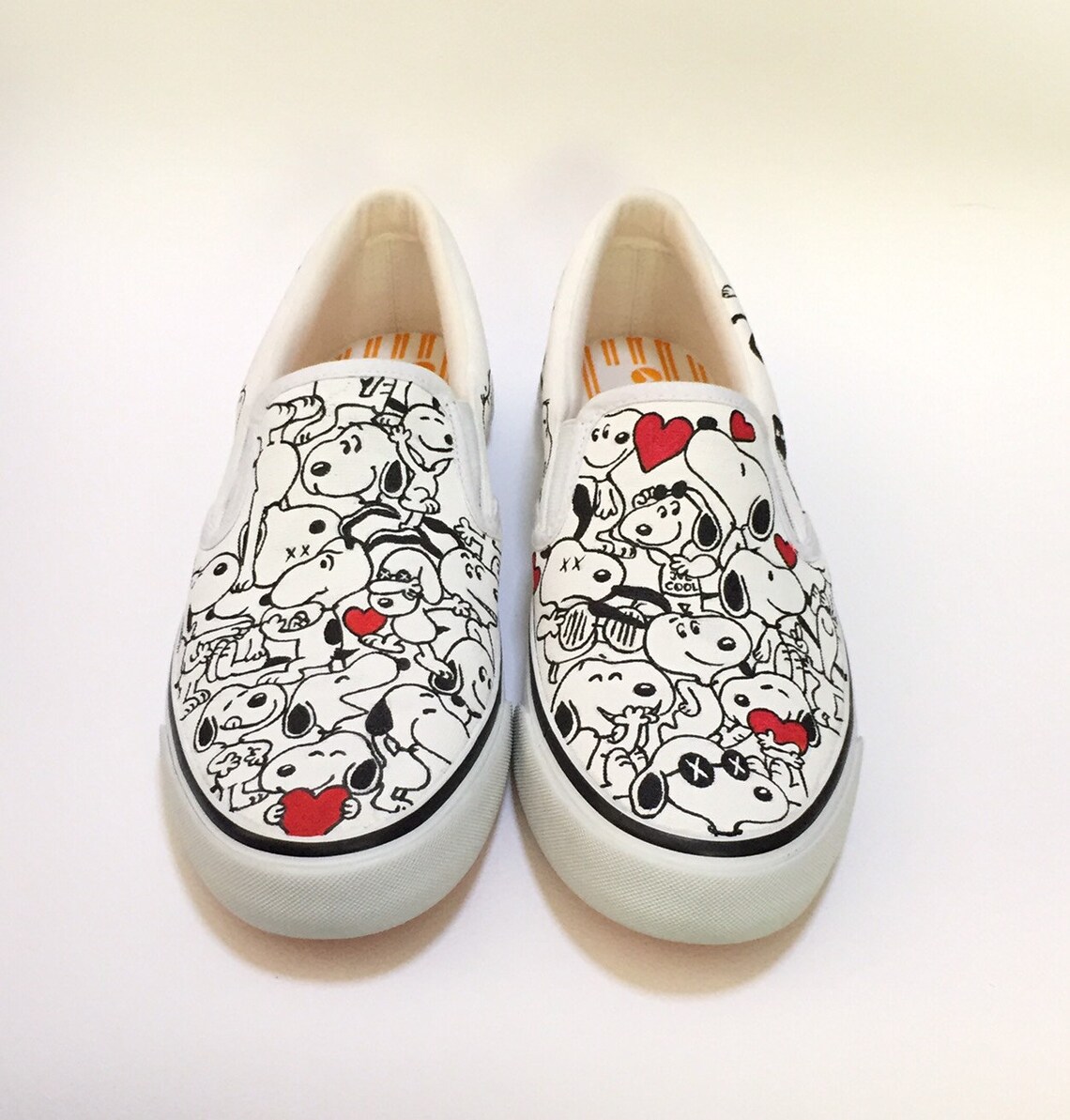Snoopy Inspired Hand Painted Vanscustom Snoopydisney - Etsy