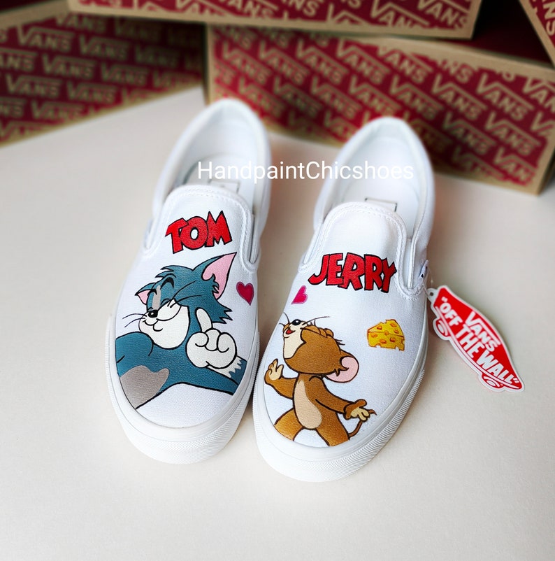 Tom and Jerry shoesDisney paint shoesDisney tripTom Jerry | Etsy