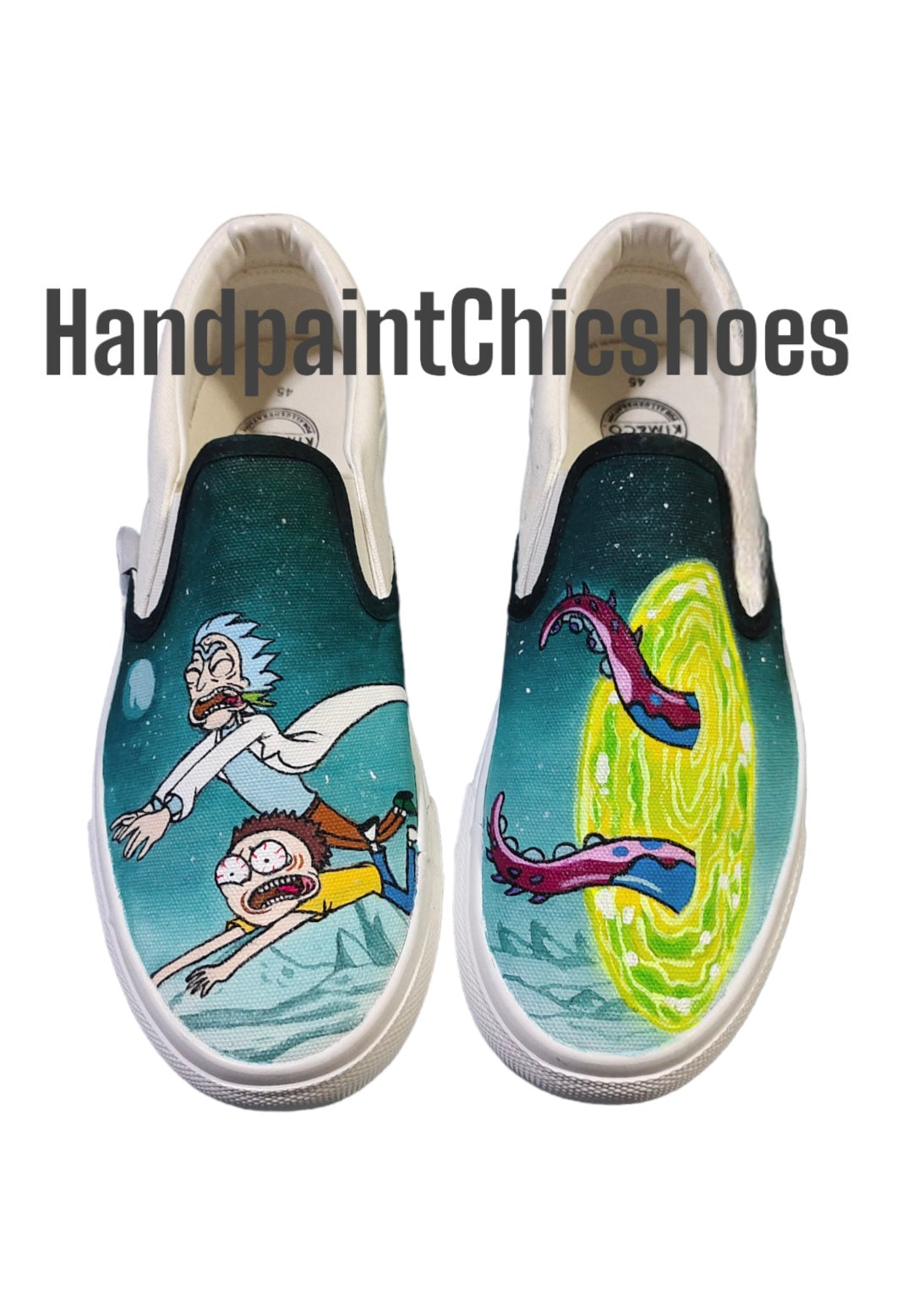 Custom Vans/hand Painted Cartoon TV/ Rick and Morty Vans/ Disney Trip ...