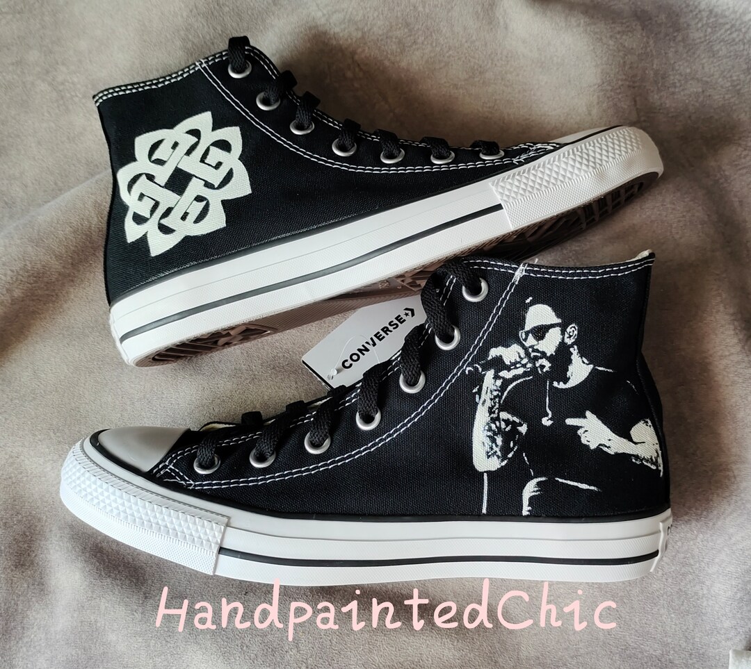 Breaking Benjamin High Top Sneakers: Hand-painted Rock Band Shoes - Etsy