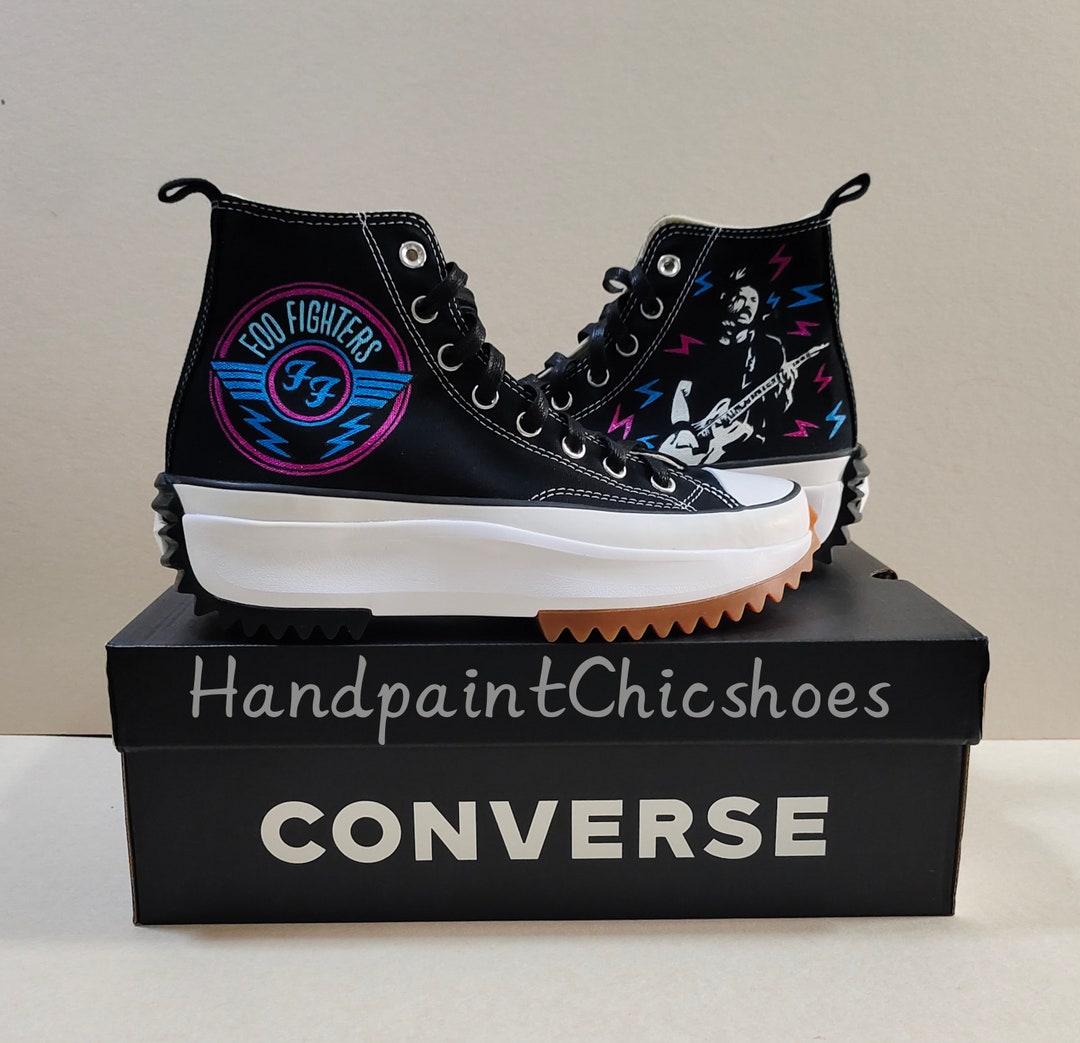 Handpainted Rock Band Converse, Dave Grohl Converse, Custom Converse ...