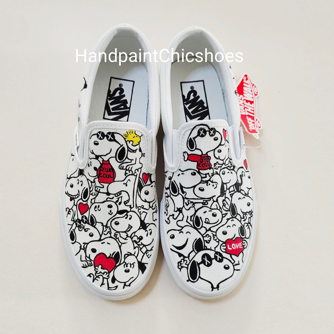Snoopy Inspired Hand Painted Shoeslocal Brand Shoescustom - Etsy