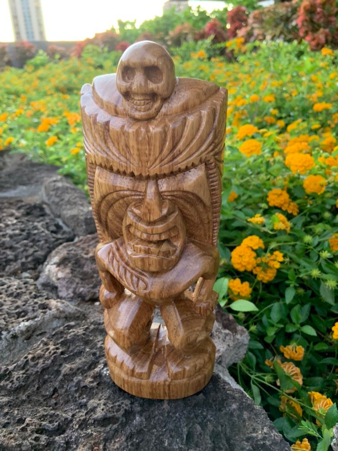 9 Skull Tikis Ku God of Protection Tiki Man Tiki - Etsy