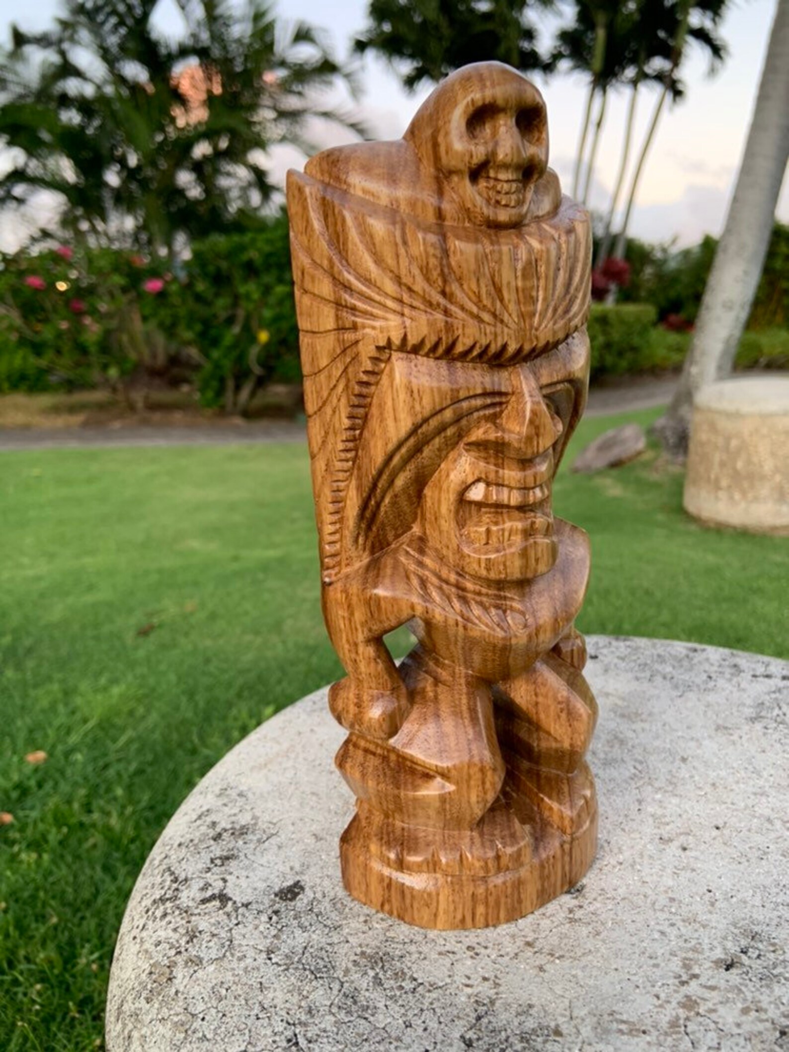 9 Skull Tikis Ku God of Protection Tiki Man Tiki - Etsy