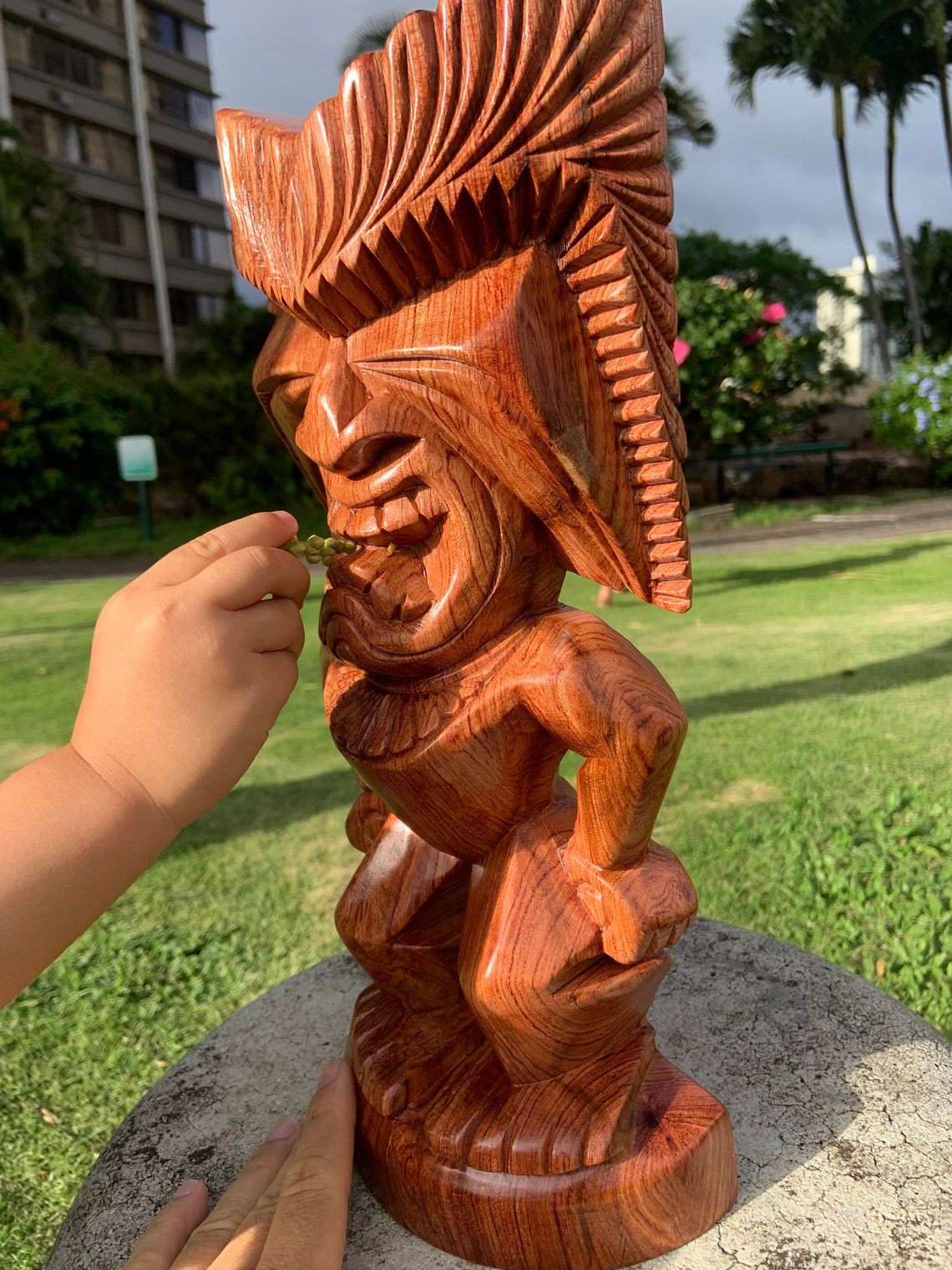 14tikis Ku God of Protection Tiki Man Tiki Scuptures Tiki | Etsy