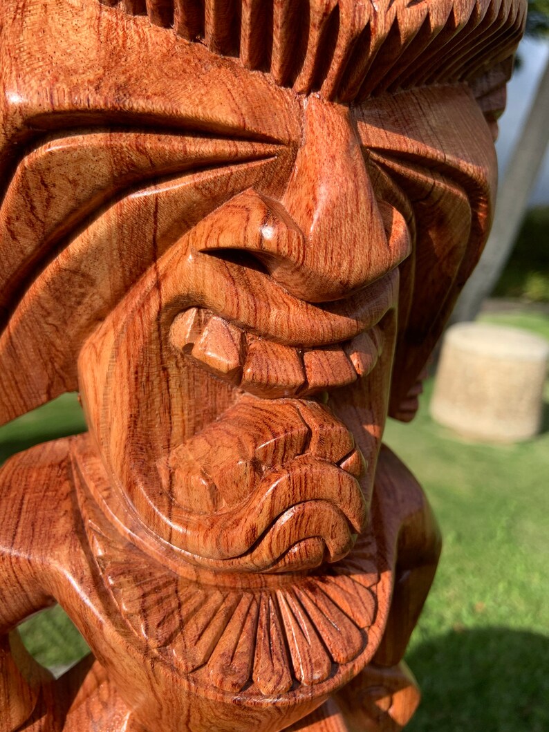 14tikis Ku God of Protection Tiki Man Tiki Scuptures Tiki | Etsy