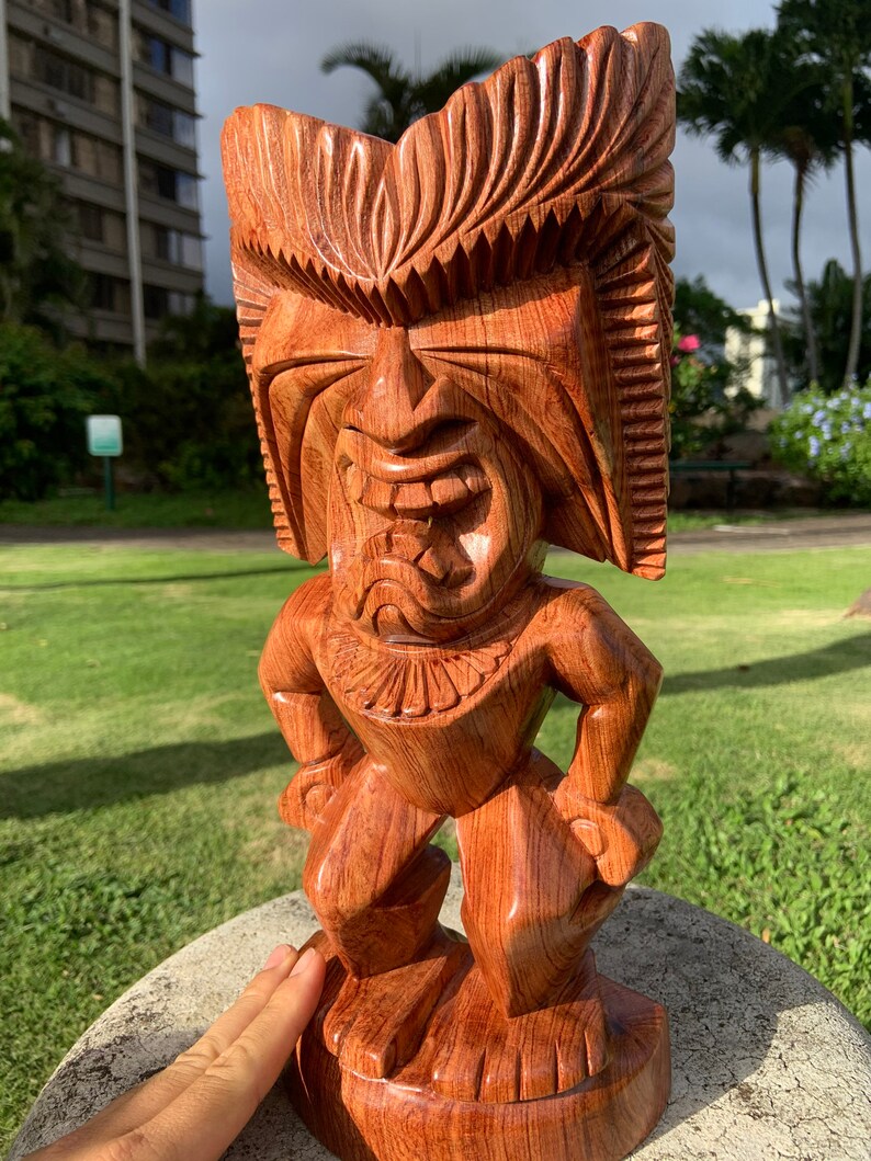 14tikis Ku God of Protection Tiki Man Tiki Scuptures Tiki | Etsy
