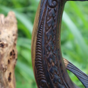 11" Marlin Fish With Hawaiian Maui Fishing Hook, Wooden Fish Hook ...