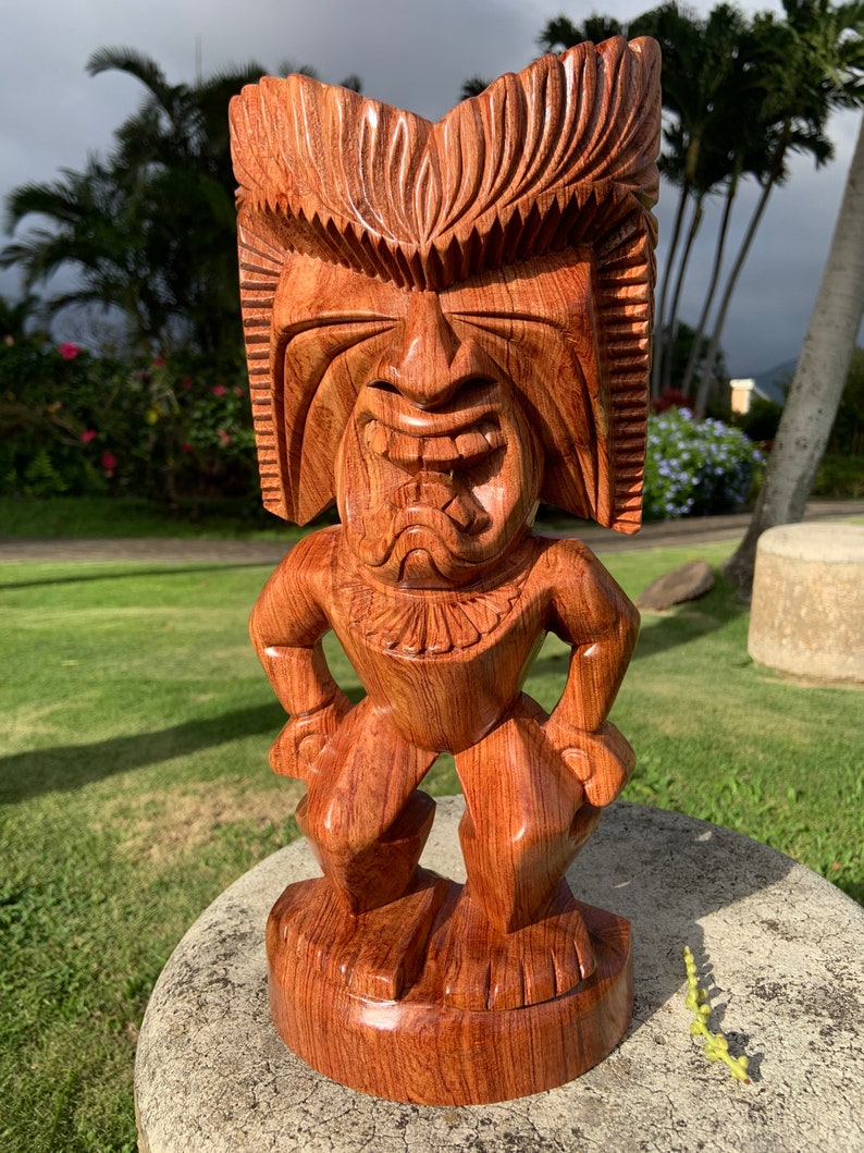 14tikis Ku God of Protection Tiki Man Tiki Scuptures Tiki | Etsy