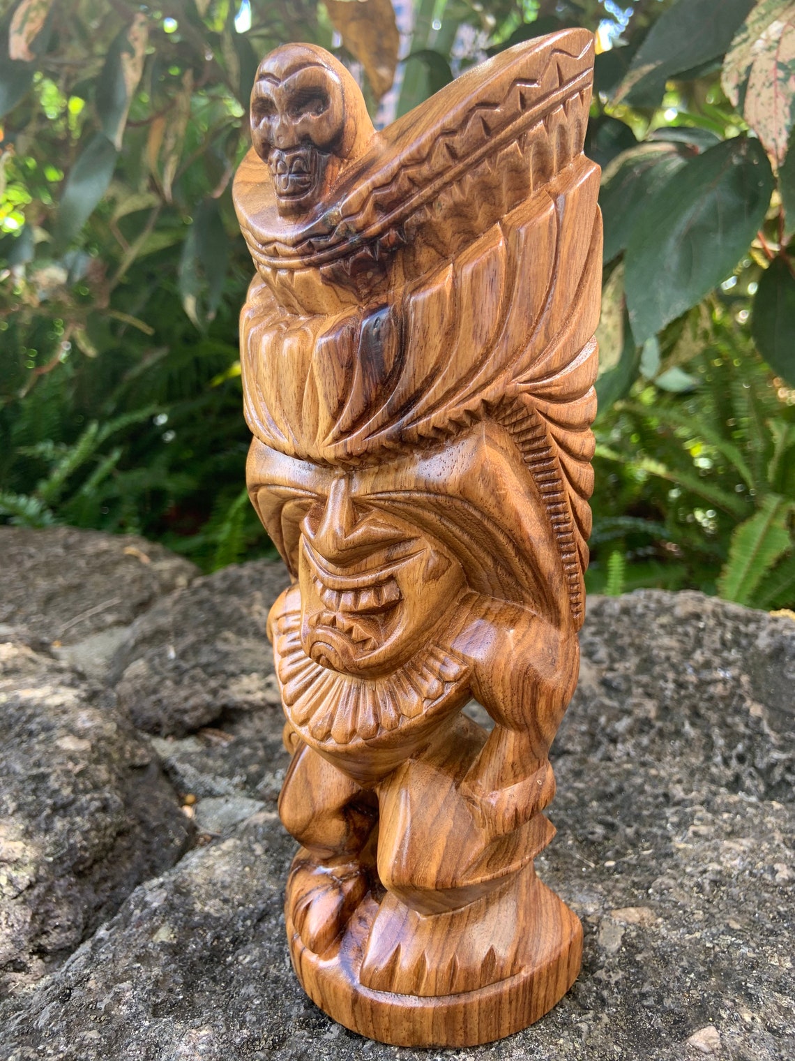 9 Skull Tikis Ku god of protection tiki man tiki | Etsy