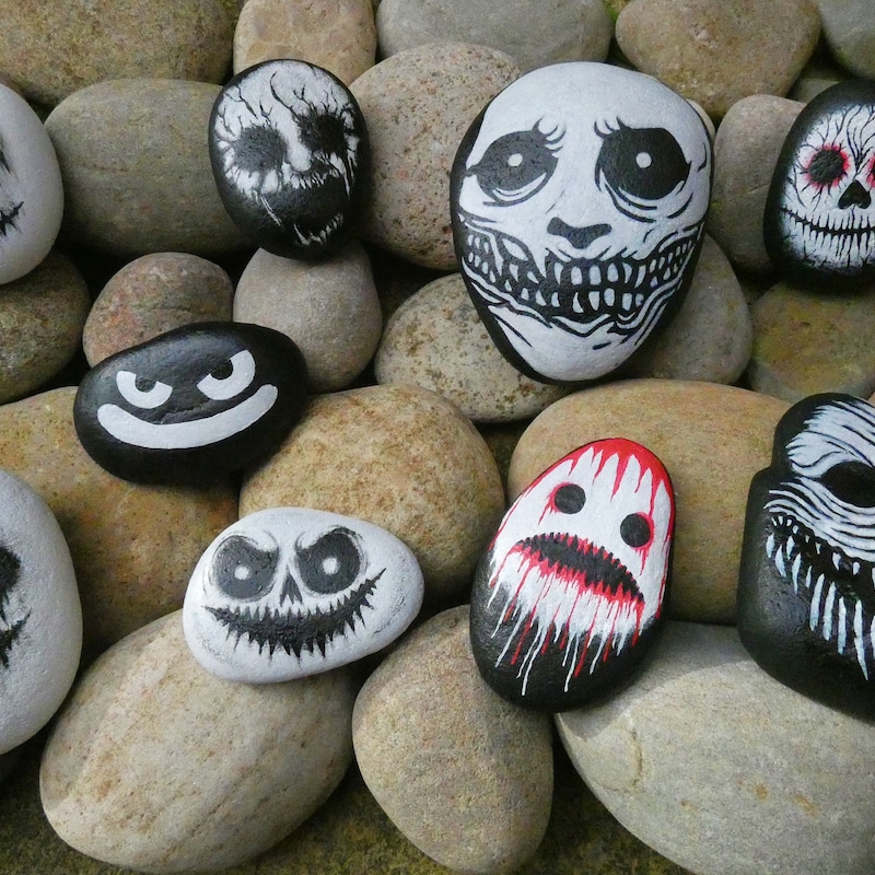Gothic Painted Rocks - Etsy