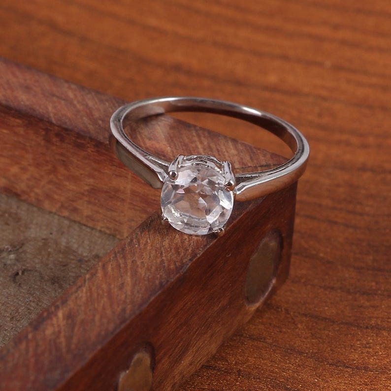Crystal Ring,rock Clear Quartz Handmade Ring, Gemstone Ring 925 ...