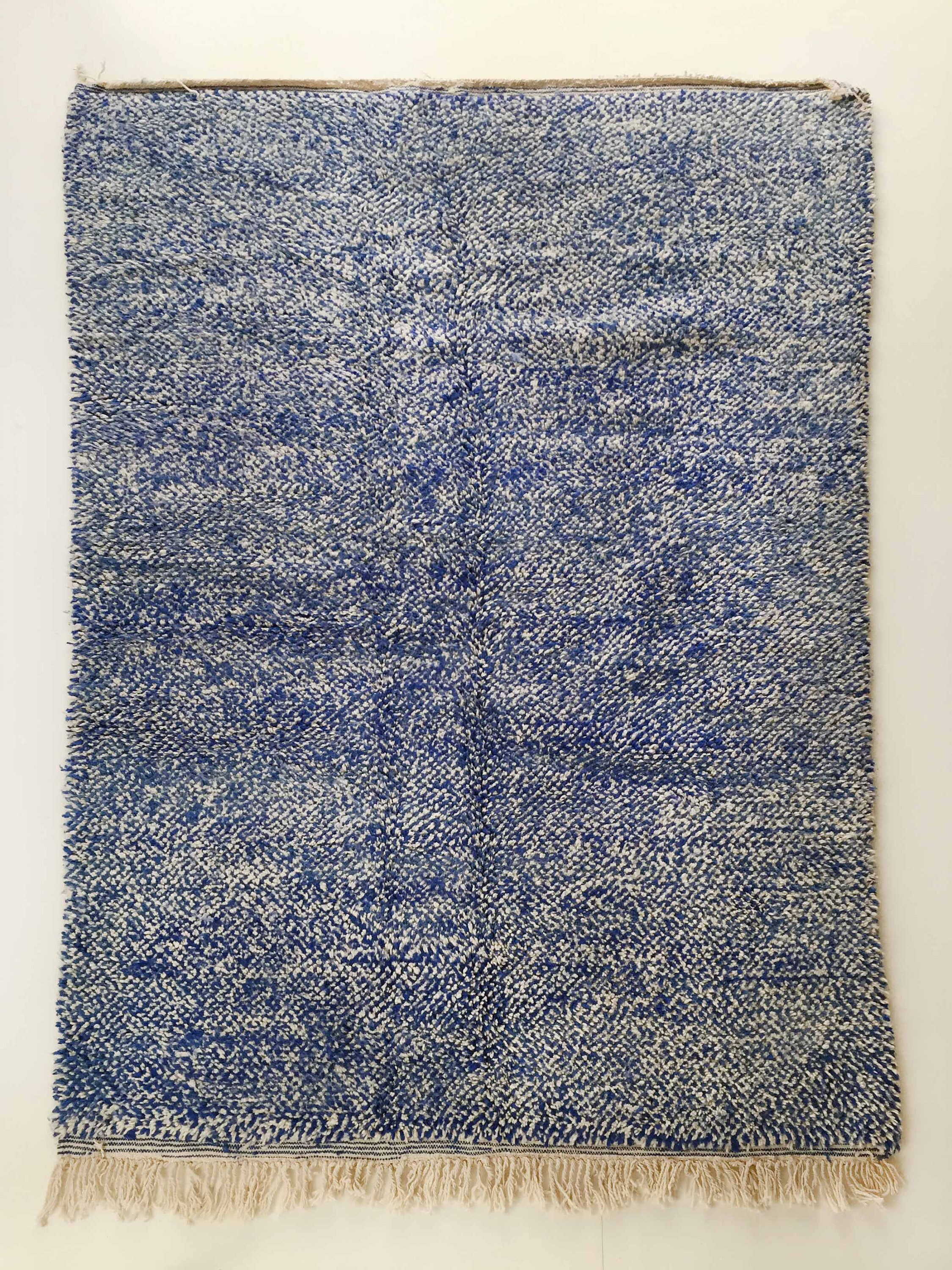 Berber carpet Beni Ouarain blue mottled 262x166cm | Etsy