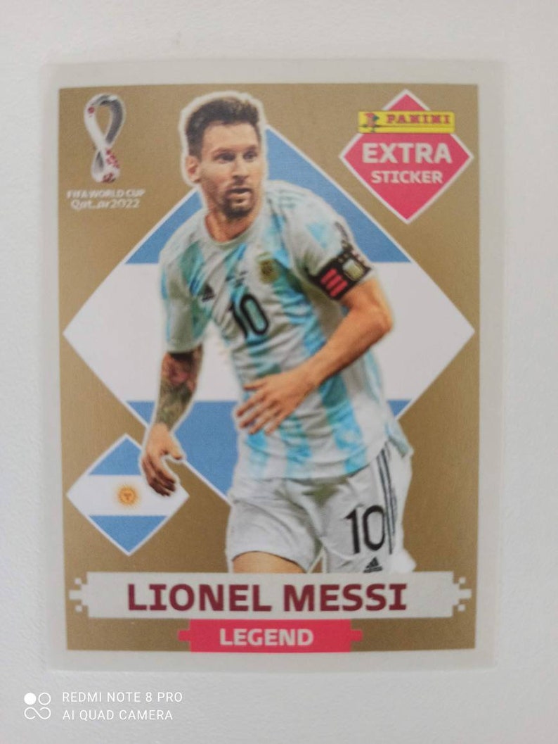 Panini World Cup 2022 LIONEL MESSI GOLD Legend Extremely Rare Extra ...