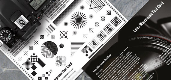 Camera Lens Sharpness Test Card A4 Size 210mm X 297mm - Etsy UK