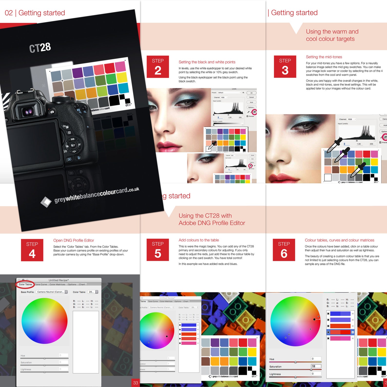 Grey White Balance Colour Card for Photographers and Designers - Colour ...