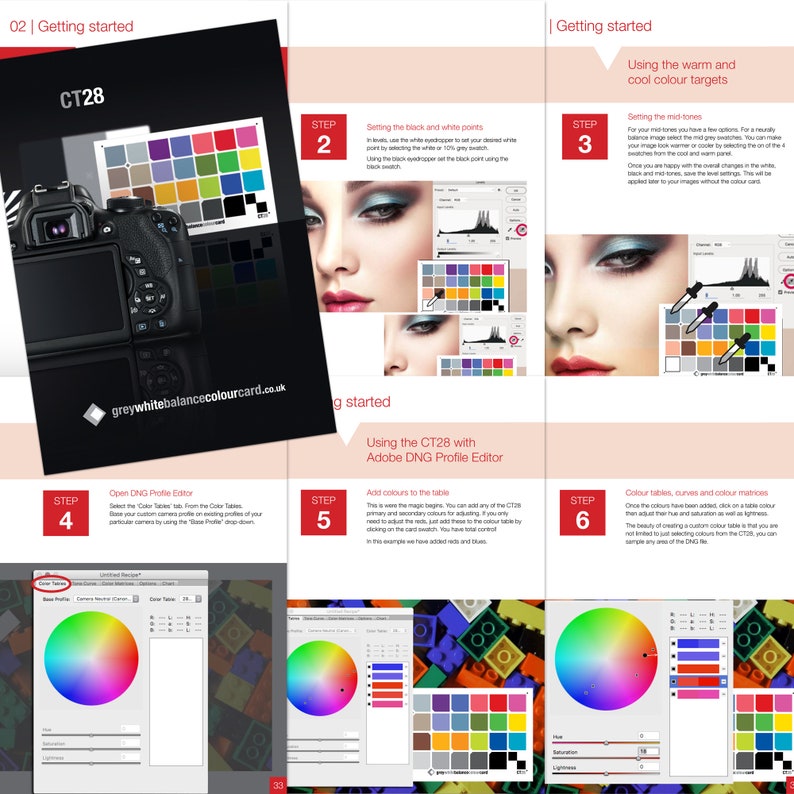 Grey White Balance Colour Card for Photographers and Designers - Colour ...