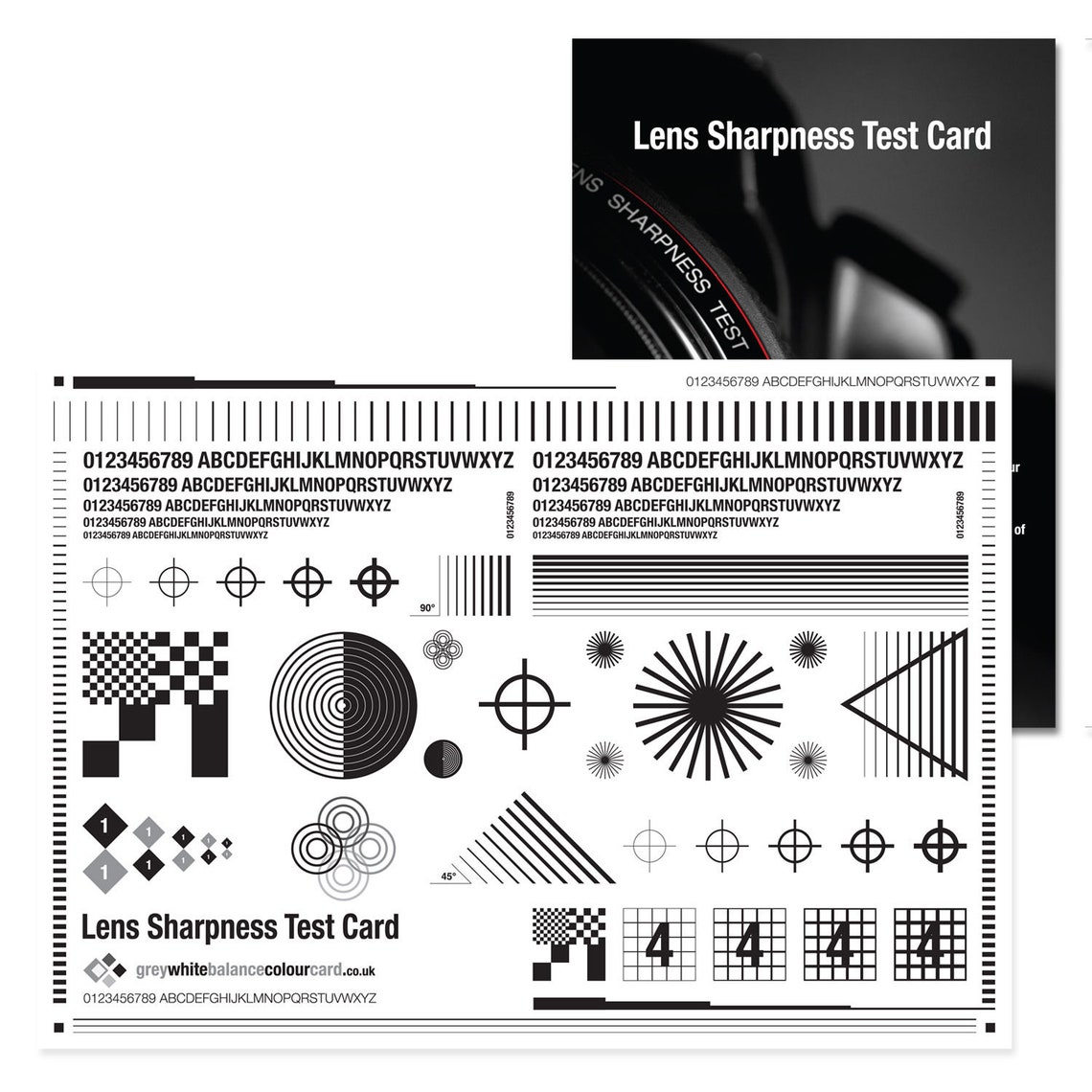 Camera Lens Sharpness Test Card - A4 Size (210mm X 297mm) - Etsy