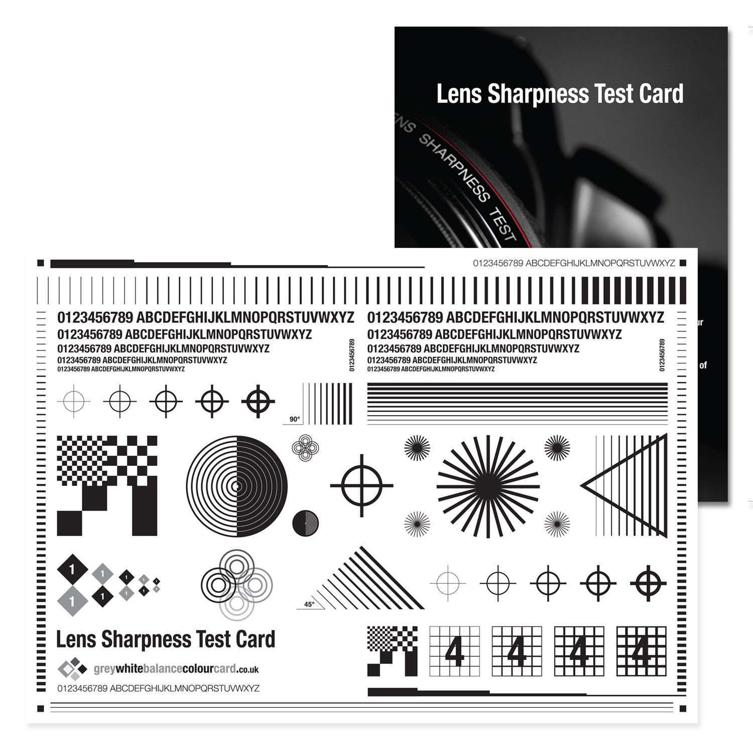 Buy Camera Lens Sharpness Test Card A4 Size 210mm X 297mm Online in ...