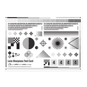 Camera Lens Sharpness Test Card - A4 Size (210mm X 297mm) - Etsy