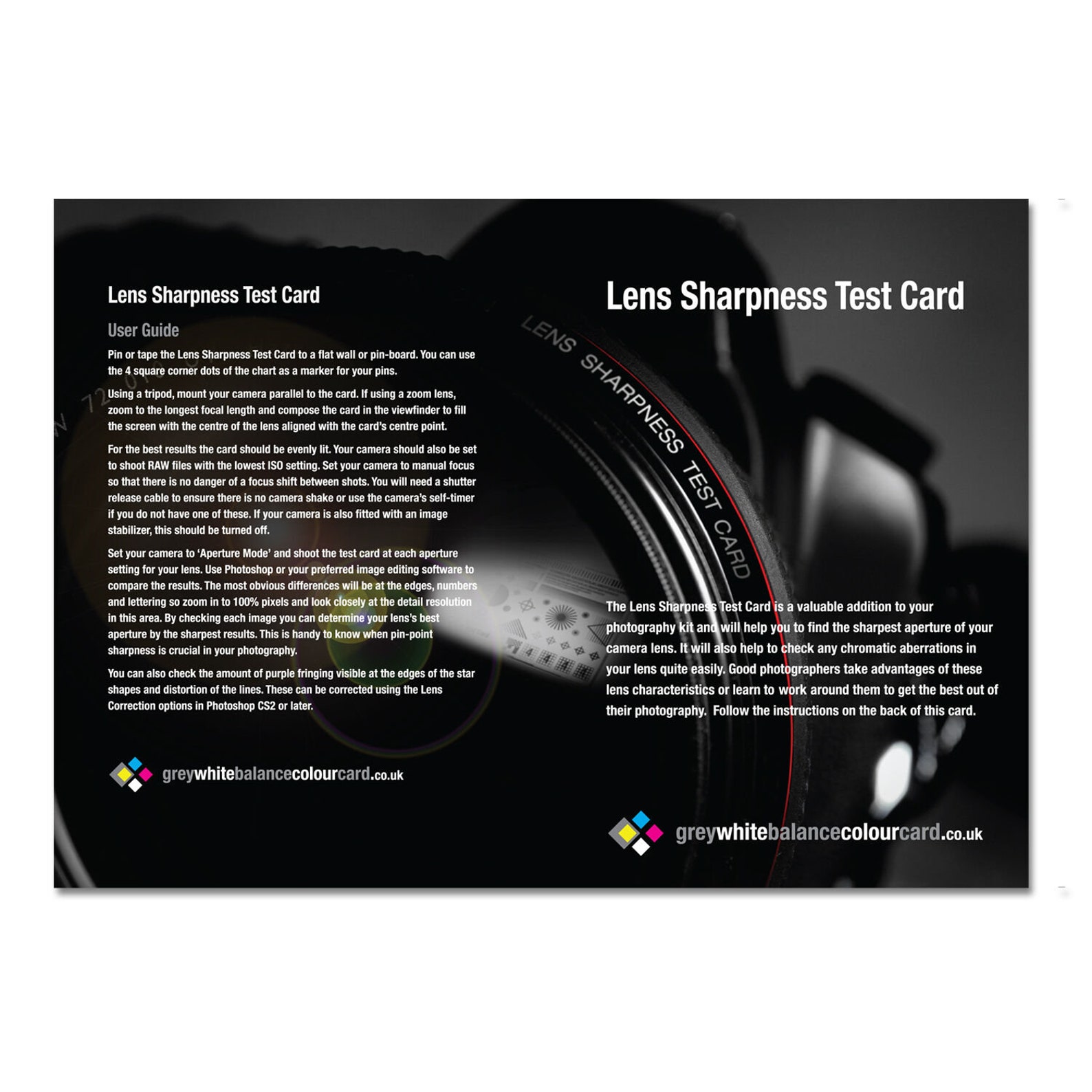 Camera Lens Sharpness Test Card - A4 Size (210mm X 297mm) - Etsy