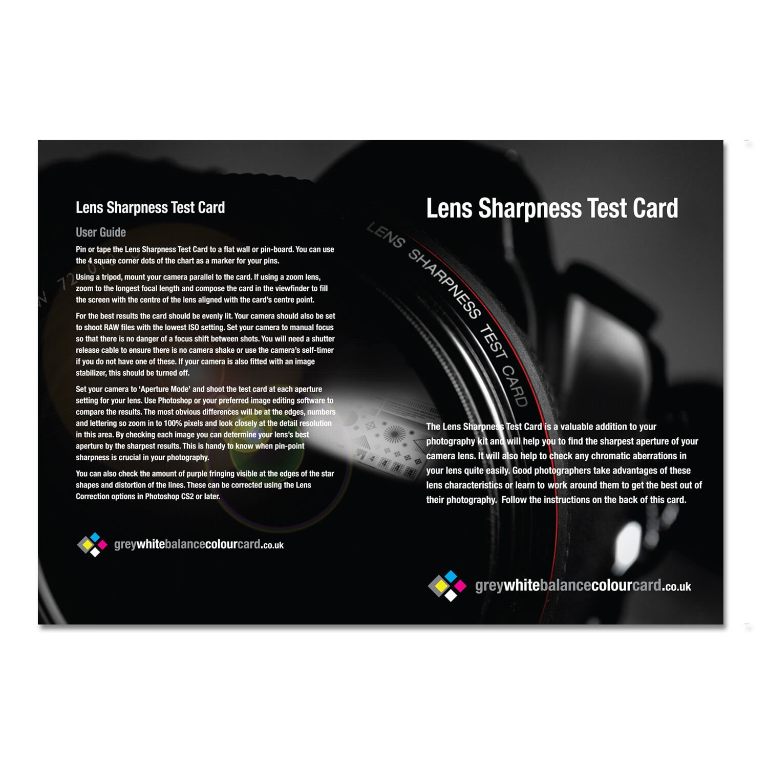 Camera Lens Sharpness Test Card - A4 Size (210mm X 297mm) - Etsy