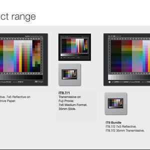 IT-8 Target Scanner Calibration - IT8.7/2 - Fuji/kodak Reflective -7x5 ...