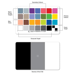 Grey White Balance Colour Card for Photographers and Designers - Colour ...